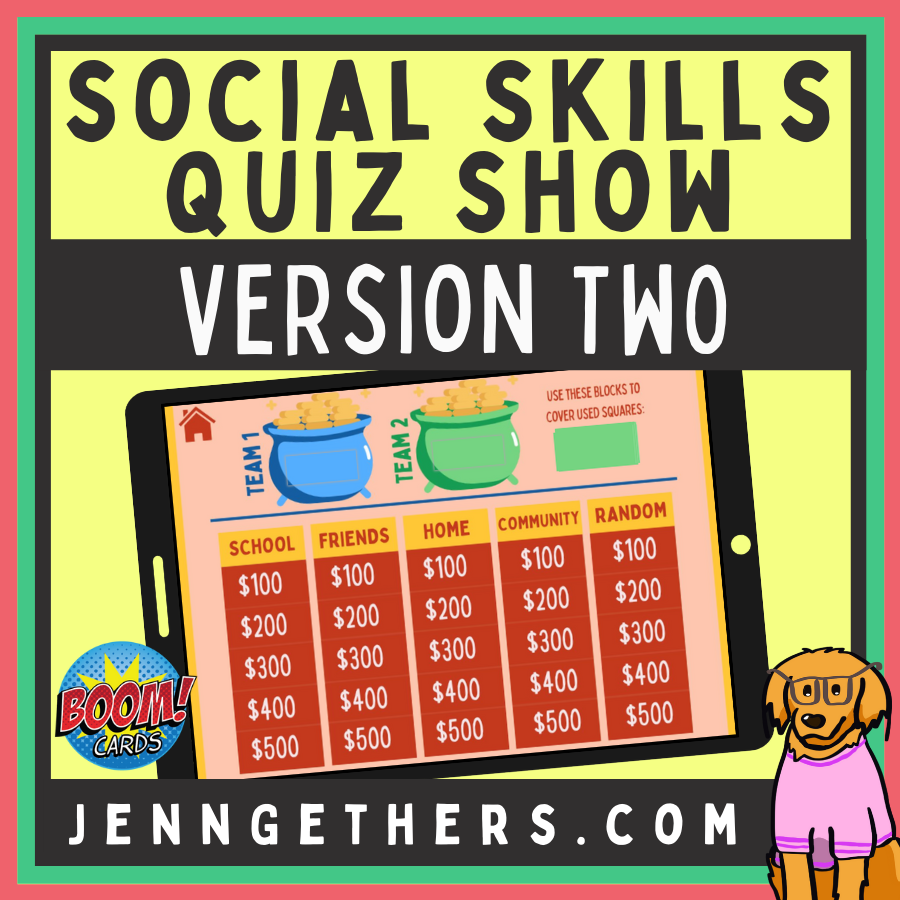 Social Skills Quiz Show Boom Cards Version 2 Jenn Gethers Social Skills Quiz Show Boom Cards Version 2 Jenn Gethers